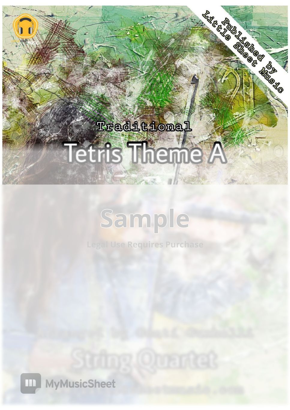 Tetris - Korobeiniki (Tetris Theme A) (String Quartet) Sheets by Genti ...