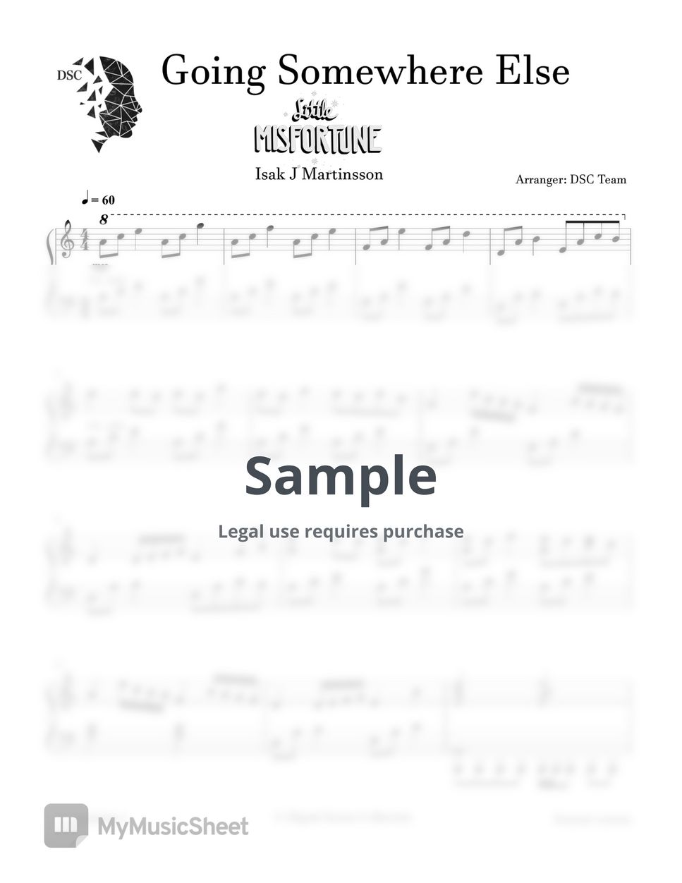 Isak J Martinsson - Going Somewhere Else (OST Little Misfortune) Sheets ...