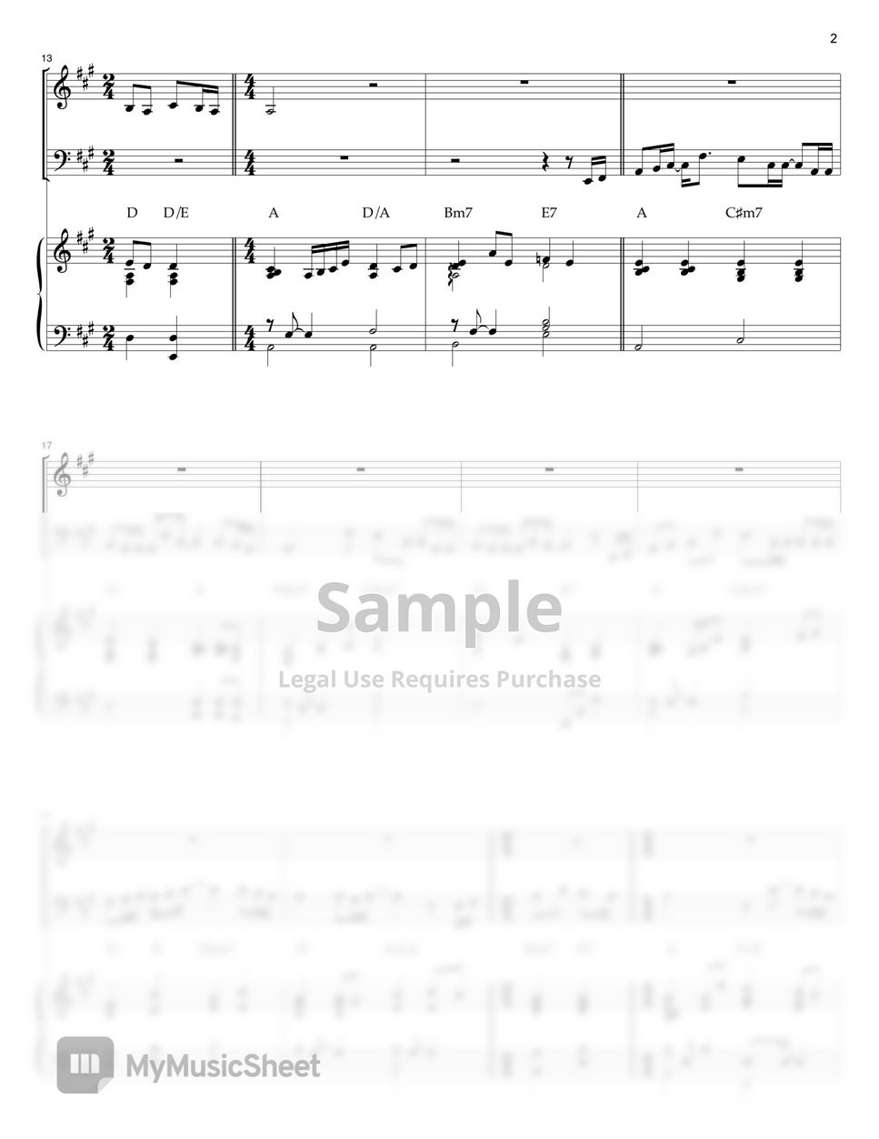조유진 푯대를 향하여 Duet Piano Sheets By Hannah