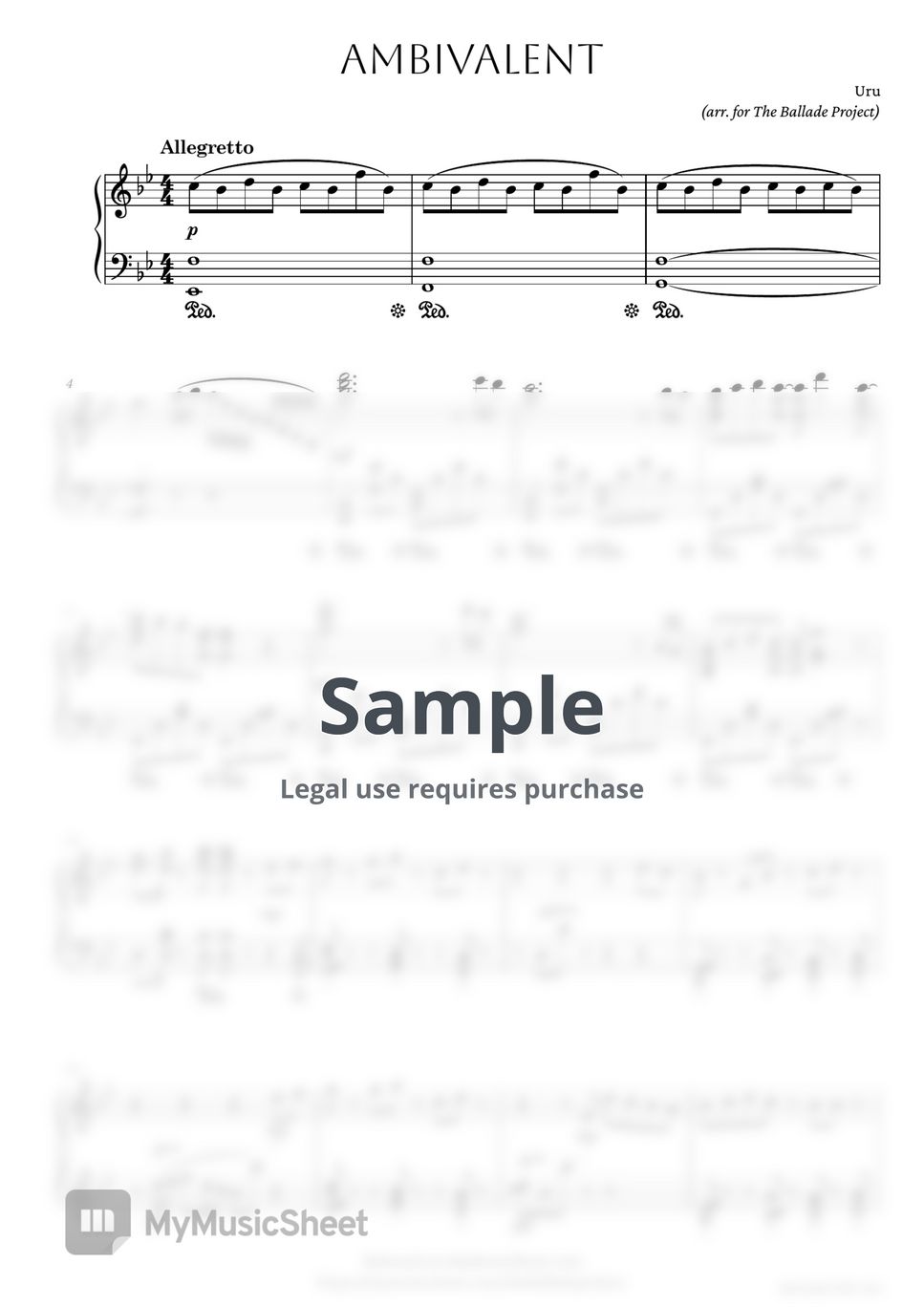 Uru - Ambivalent Sheets by The Ballade Project