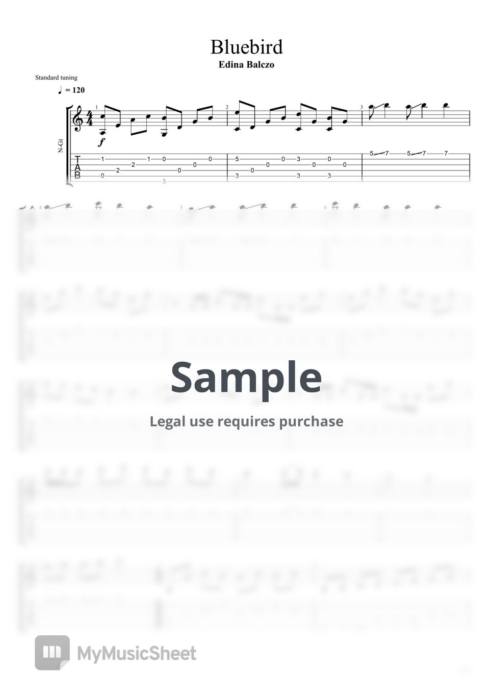 Edina Balczo - Bluebird Tab + 1staff