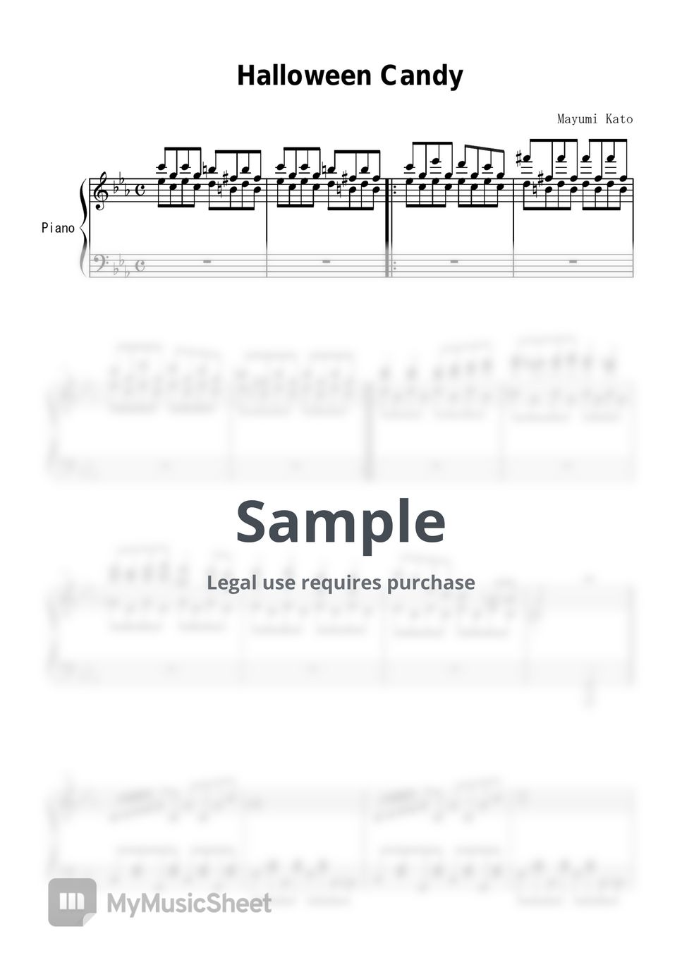 Mayumi Kato - Halloween Candy 악보