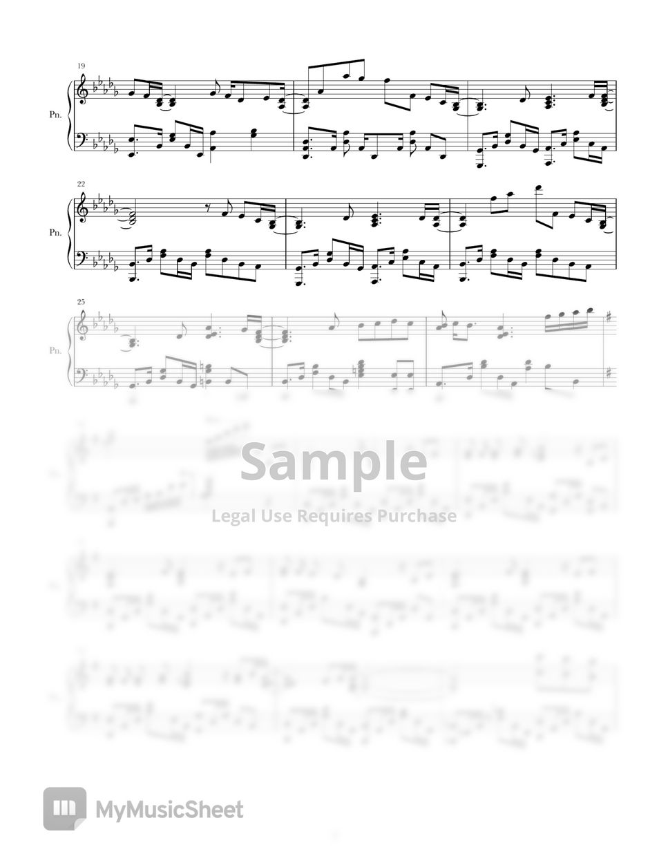 今井ちひろ - Forever Blue Sheet Music by YoshikazuTanaka