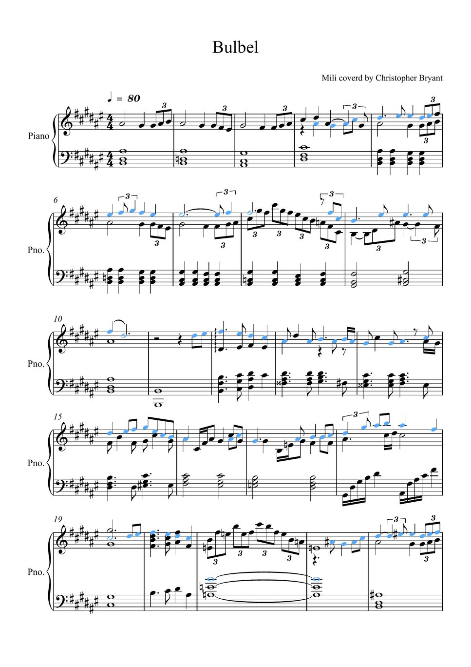 Mili - Bulbel Sheets by Christopher Bryant