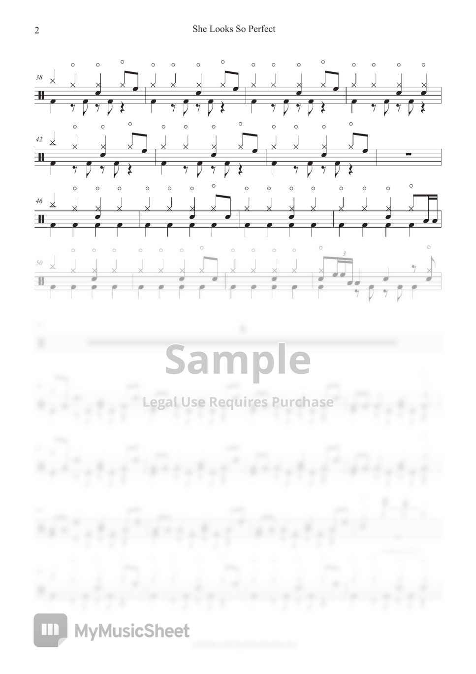 5 seconds of summer - She Looks So Perfect Sheet Music by O.D.S