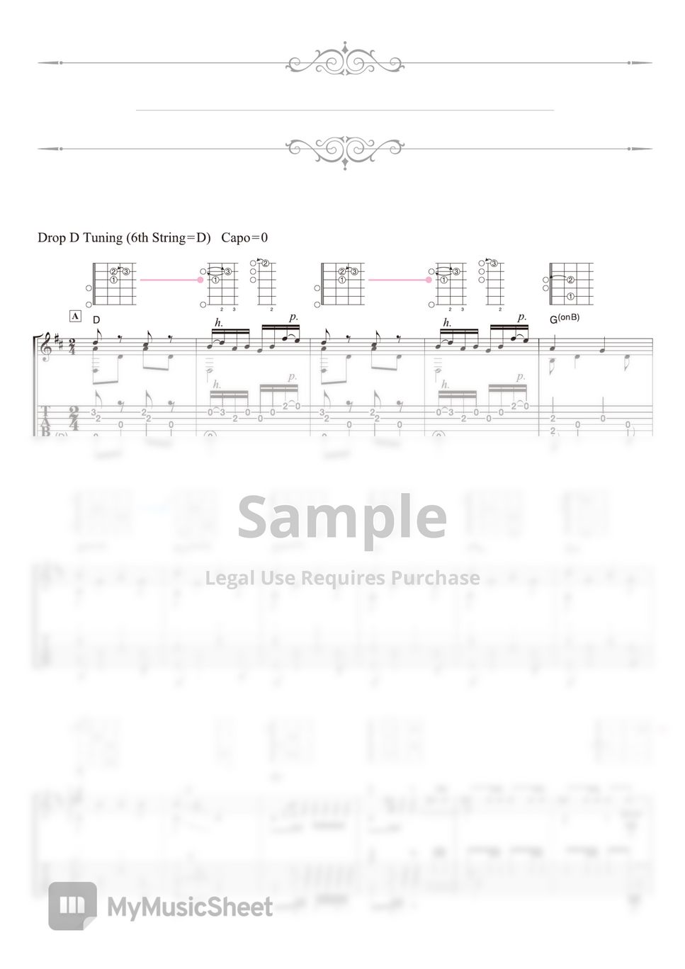 Elgar - Pomp and Circumstance No.1 (Solo Guitar) 楽譜 by Daisuke Minamizawa
