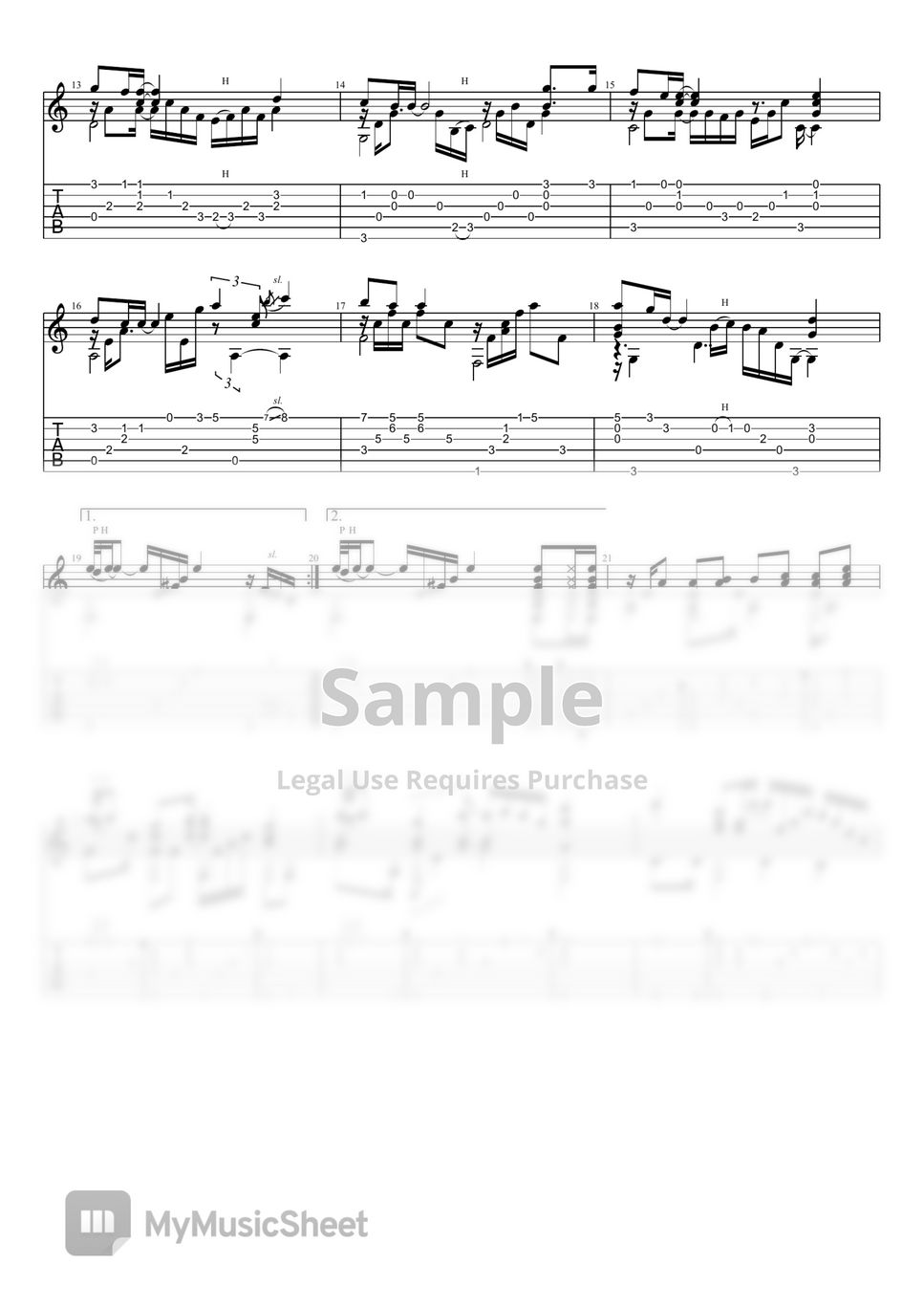 James Last - The Lonely Shepherd (Fingerstyle Guitar Arrangement, No ...