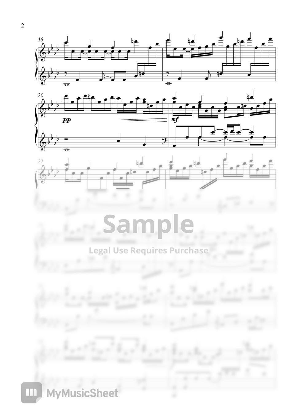 Yoko Shimomura - Dearly Beloved (from Kingdom Hearts) Sheet Music by Grim Cat Piano