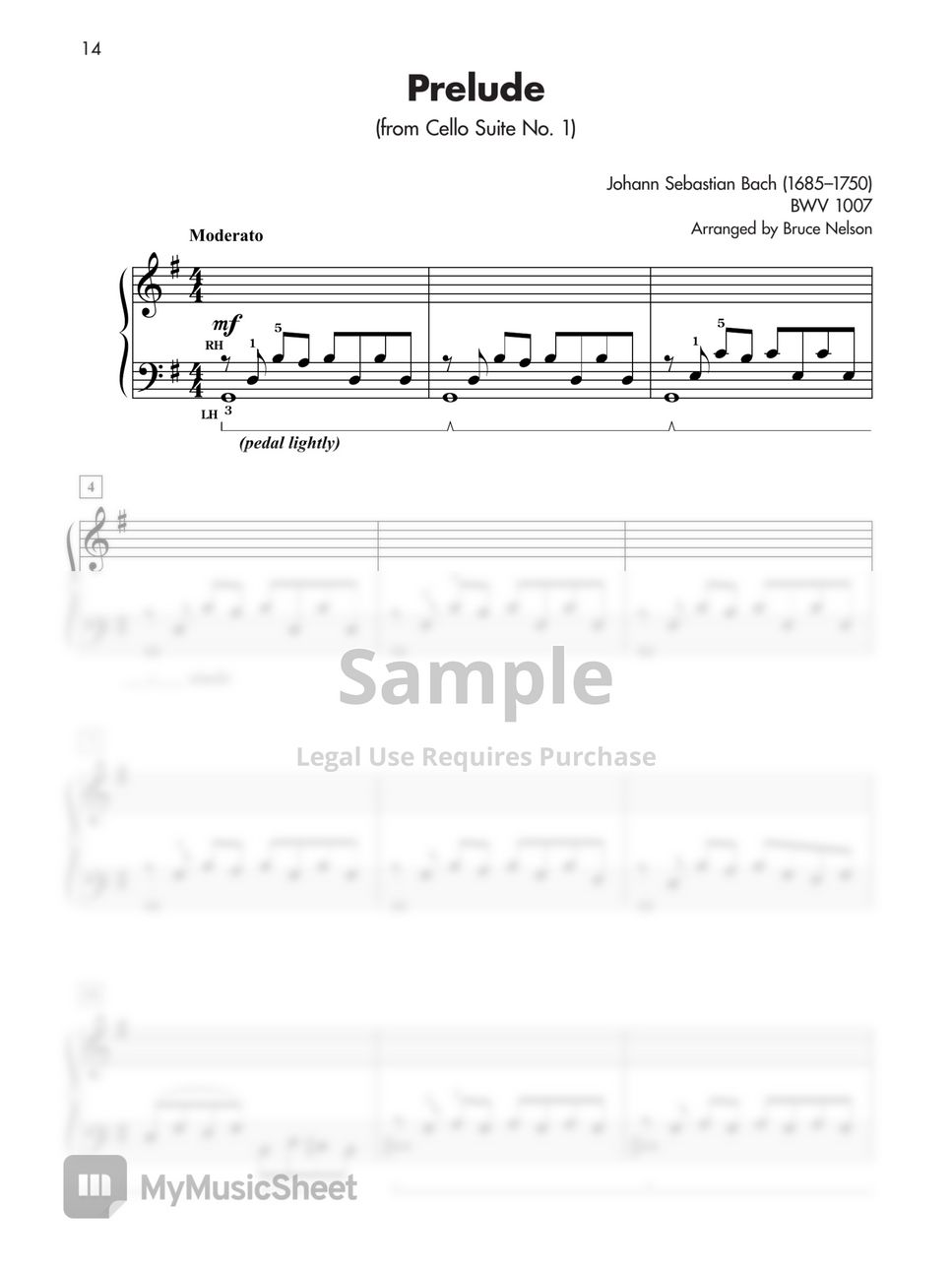 Artist - Prelude Suit No.1 Bach Easy.pdf Sheets by Artist