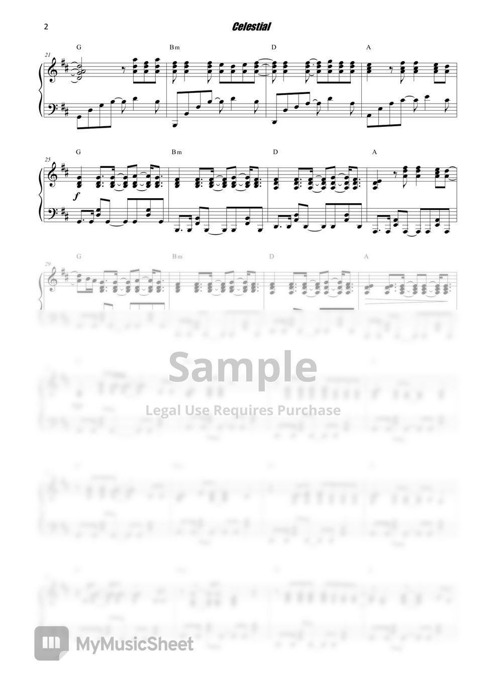 Ed Sheeran - Celestial Sheet Music by Bernard Hui