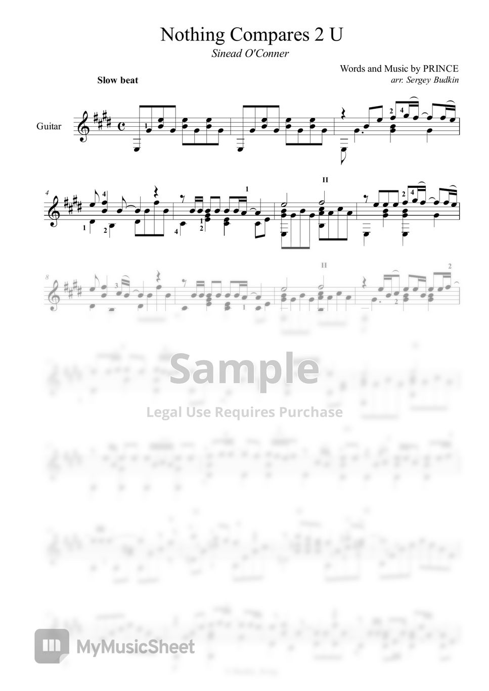 Sinead O'Connor - Nothing Compares 2 U Hoja by Buddy_King