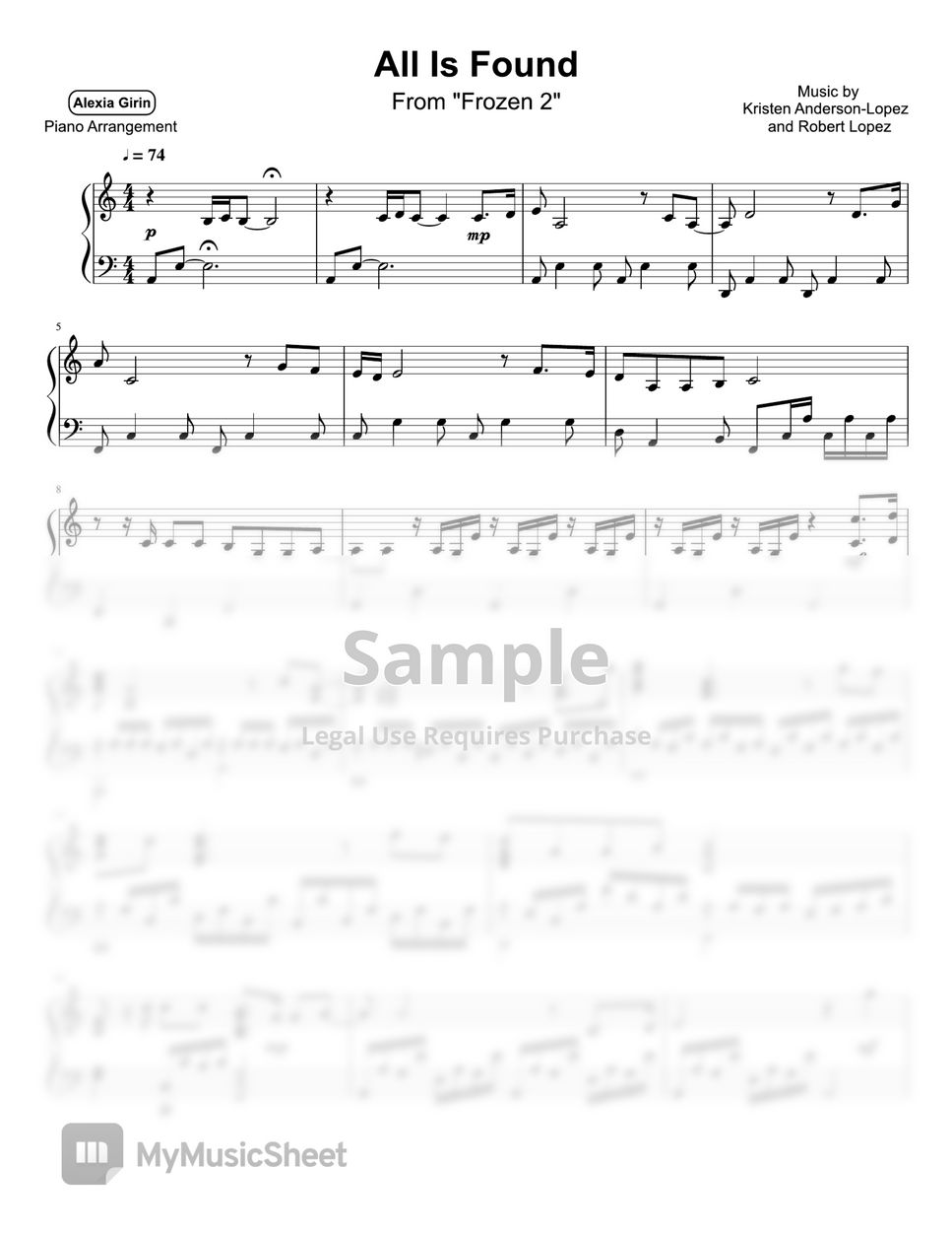 Kristen Anderson-Lopez and Robert Lopez - Frozen II - All Is Found ...