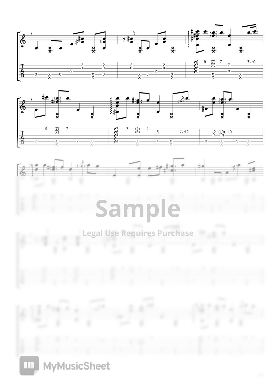 RAN - Dekat Di Hati - Fingerstyle Guitar Tabs TAB