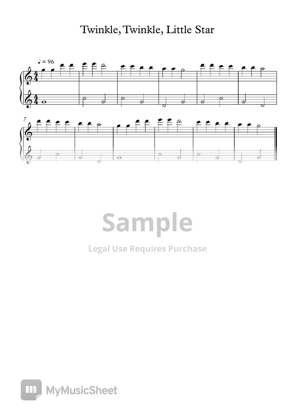 Twinkle, Twinkle, Little Star - (EASY) Sheets by SlowEasyPiano