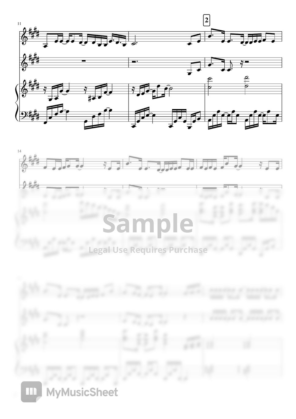 Visual Prison / ECLIPSE - 『Guilty†Cross』Ballad ver. (2Vocal＋Piano) 曲谱 by soup-majo