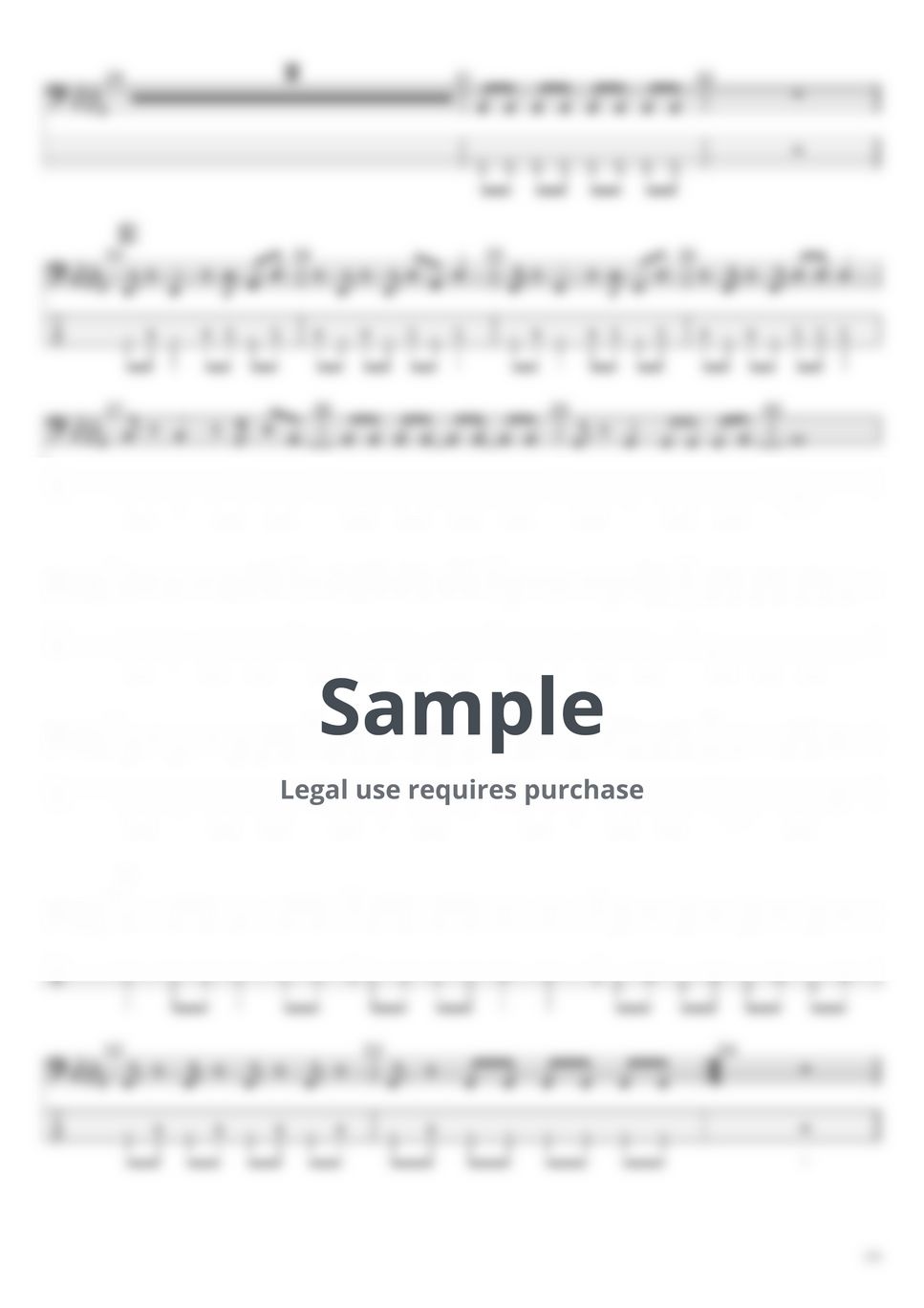 Eve×suis from ヨルシカ - 平行線/parallel lines 악보 by たぶべー＠財布に優しいベース楽譜屋さん（BASS ...