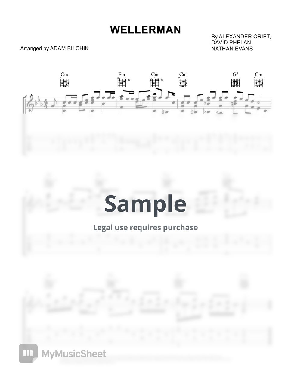 Nathan Evans - Wellerman (Guitar Solo Classical/Fingerstyle) TAB+1 ...