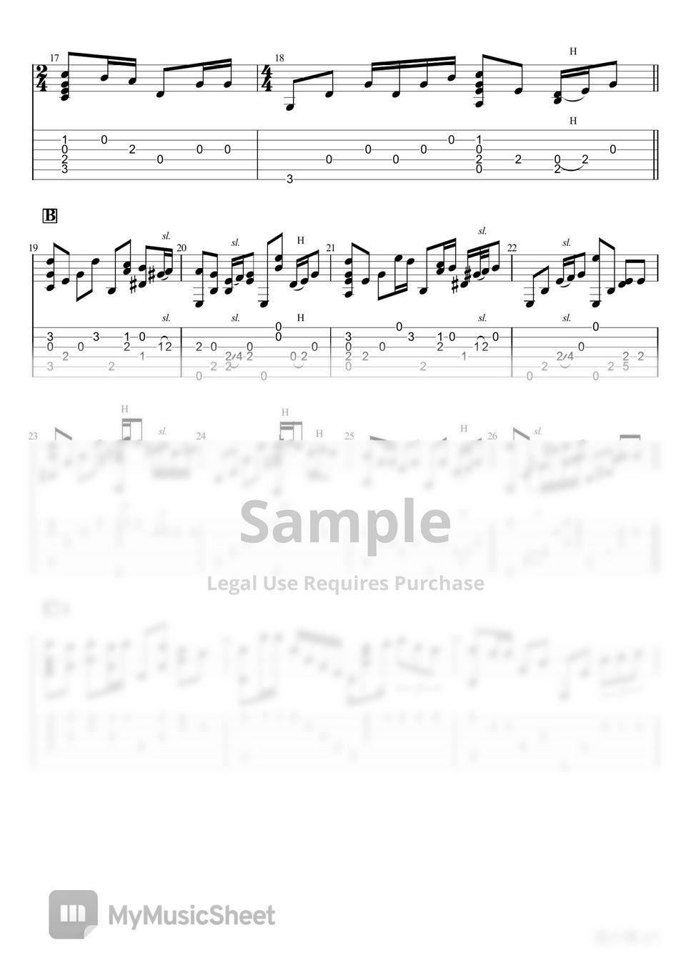 中島美嘉 Mika Nakashima - 雪の華 雪之華 snow flower ゆきのはな yuki no ha na | Fingerstyle Sheets by Hark The ...