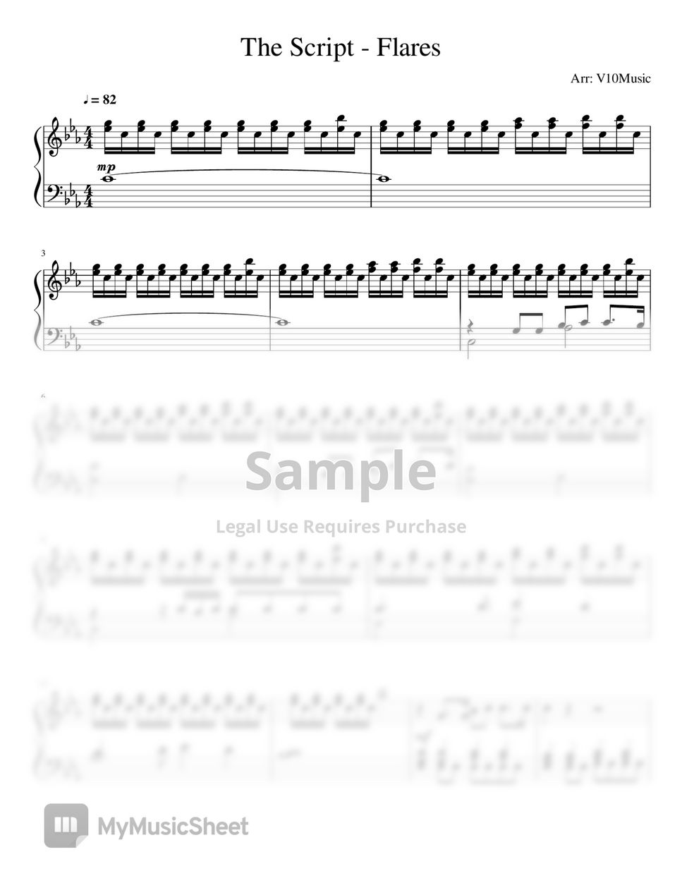The Script - Flares Sheet Music