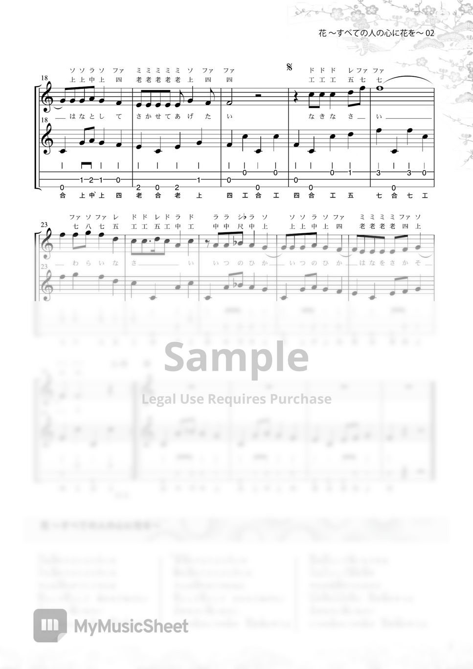 KINA SYOUKICHI - SUBETE NO HITO NO KOKORO NI HANA O (Play Along Okinawa ...