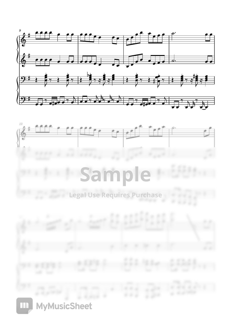 Hymn - 나의 사랑하는 책 There is a dear and Precious Book (4 Hands) Sheets by ...