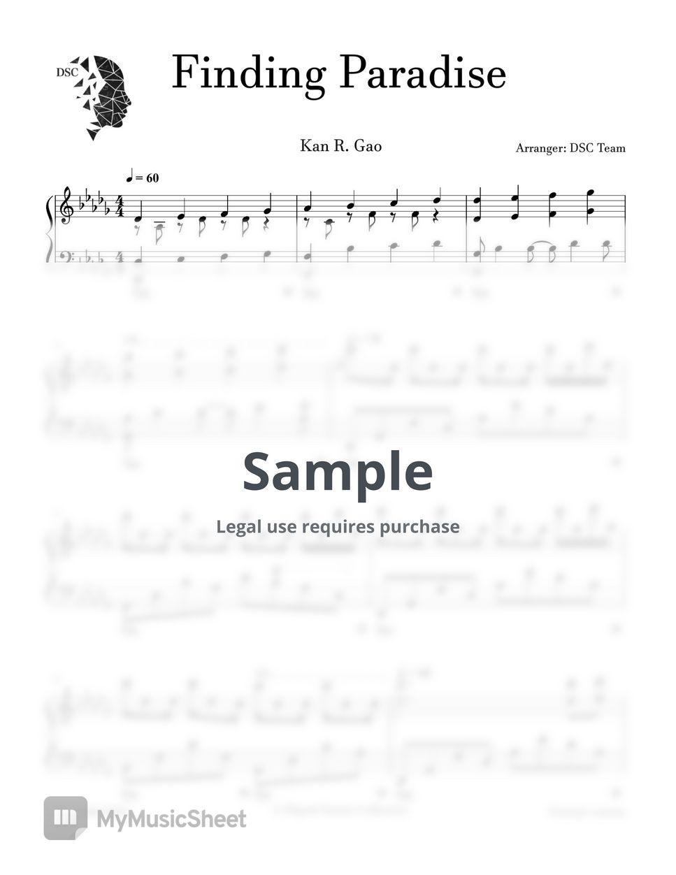 Kan R. Gao - Finding Paradise (A Bird Story OST) Sheet Music by Digital ...