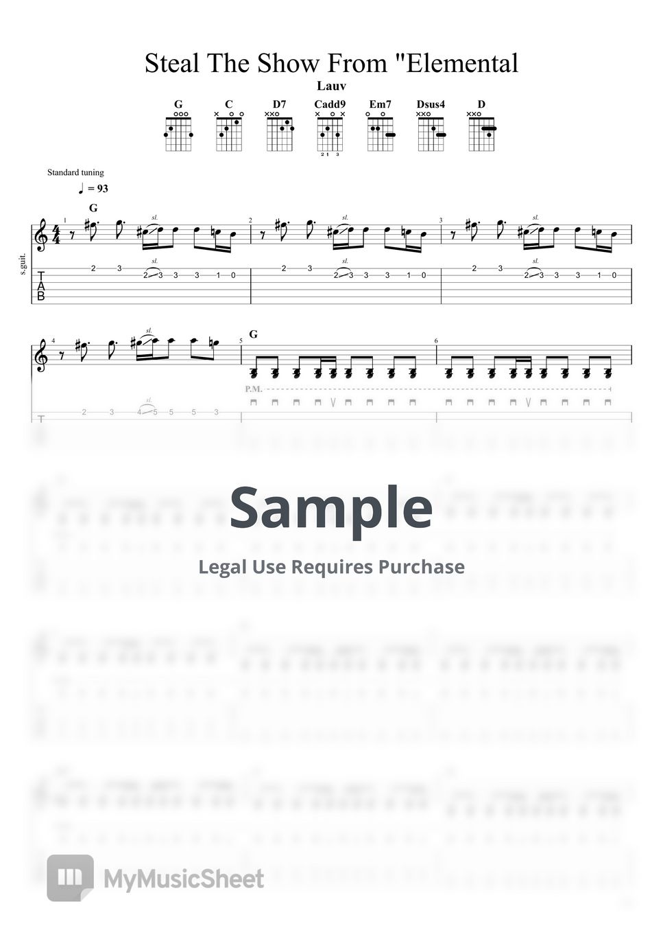 lauv - steal the show Sheets by Kwiyong Choi