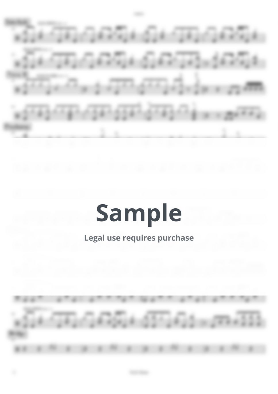 QWER - 눈물참기 (Lv3) Sheet Music by yeols drum
