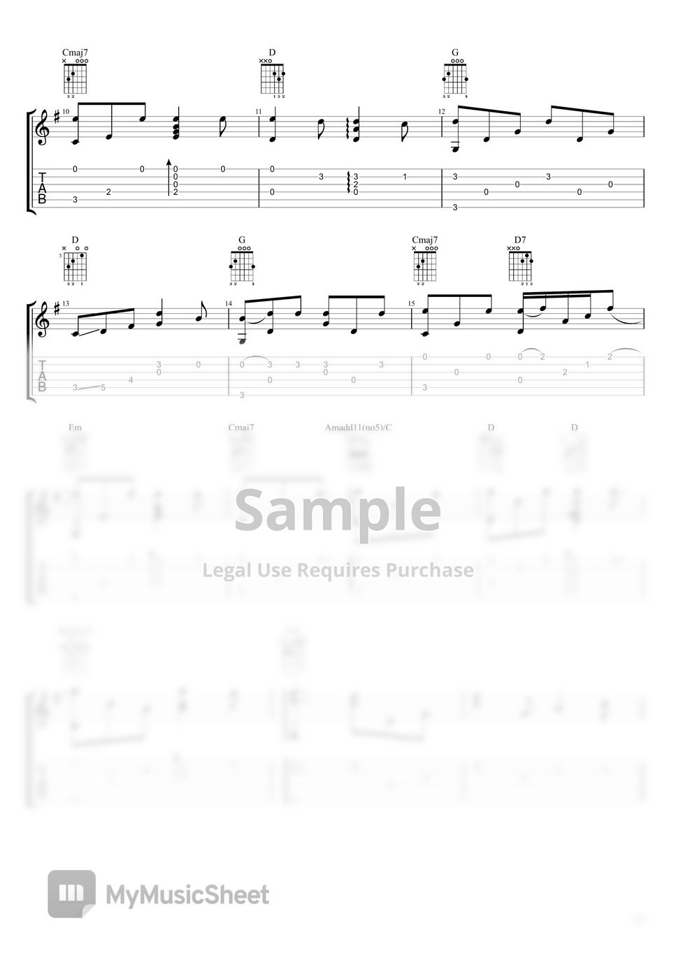 Leonard Cohen /Jeff Buckley | Fingerstyle Guitar - Hallelujah نوتة by ...