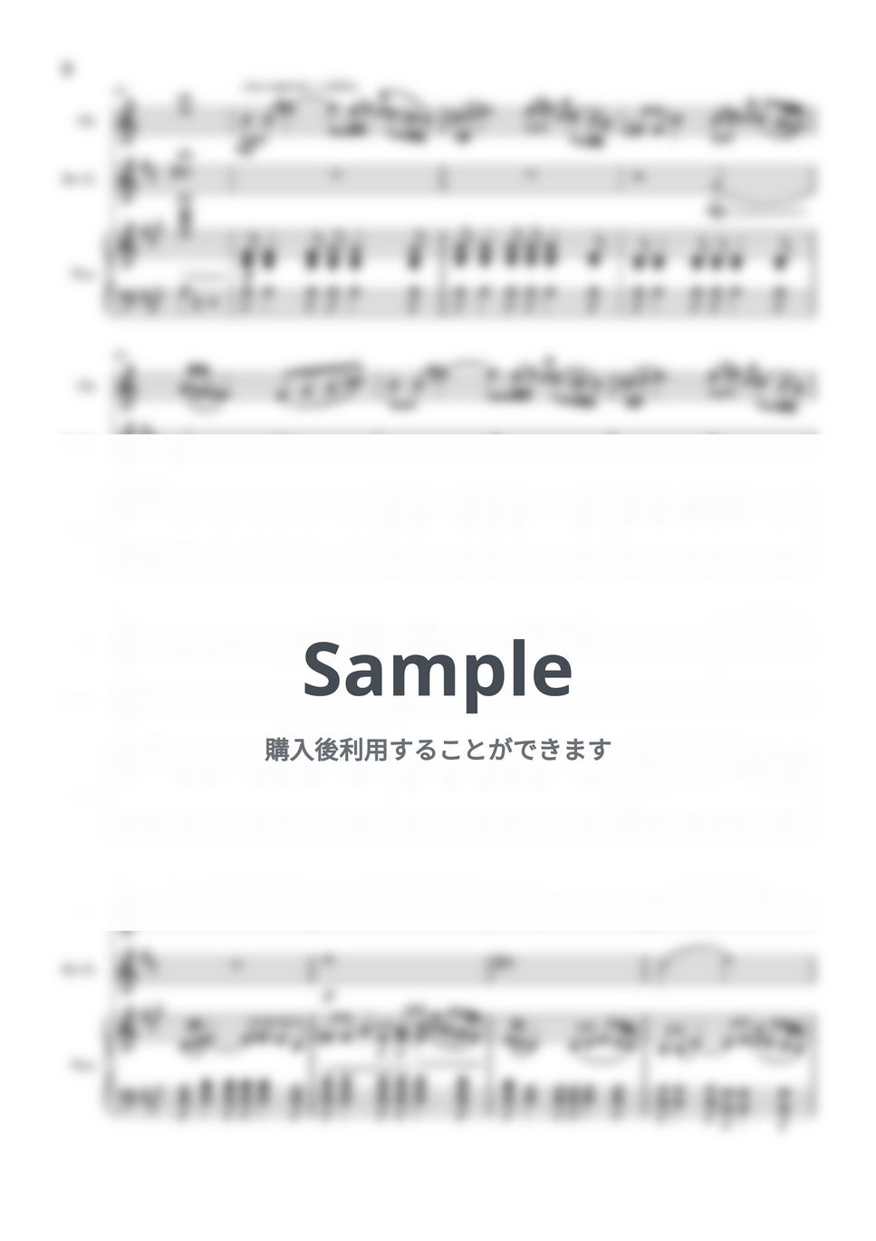 アレクサンドル・ボロディン - 【ピアノ3重奏】ダッタン人の踊り〔Ob・Cl・Pf〕【編成変更可】 楽譜 by いたちの楽譜屋さん