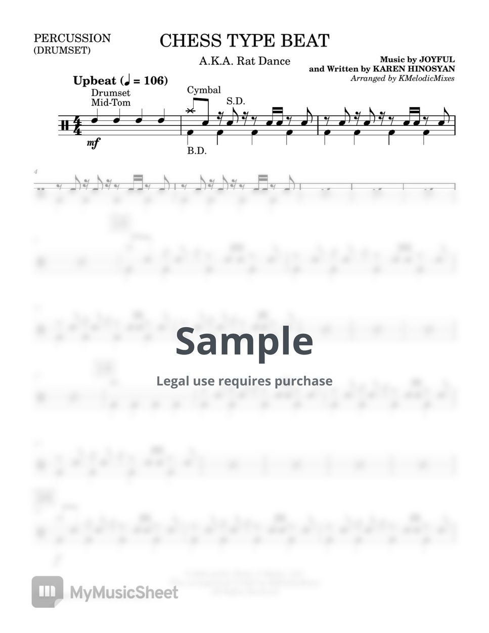 joyful - Chess Type Beat (aka Rat Dance) - Orchestra - Percussion ...