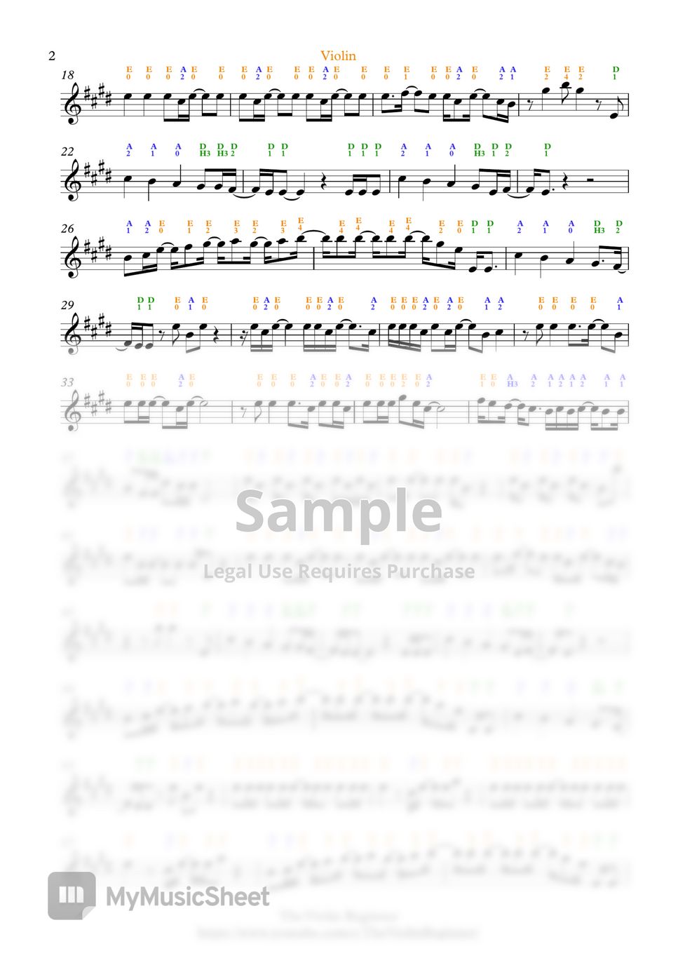 Bts Dynamite 악보 By The Violin Beginner小提琴入門