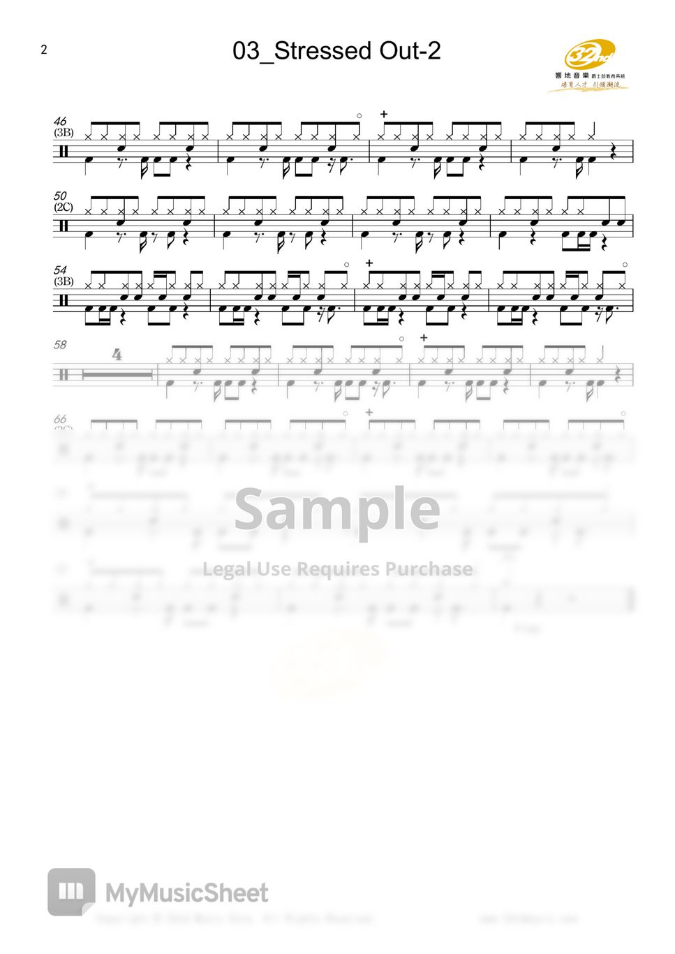 Twenty One Pilots - stressed out Sheets by 張文光