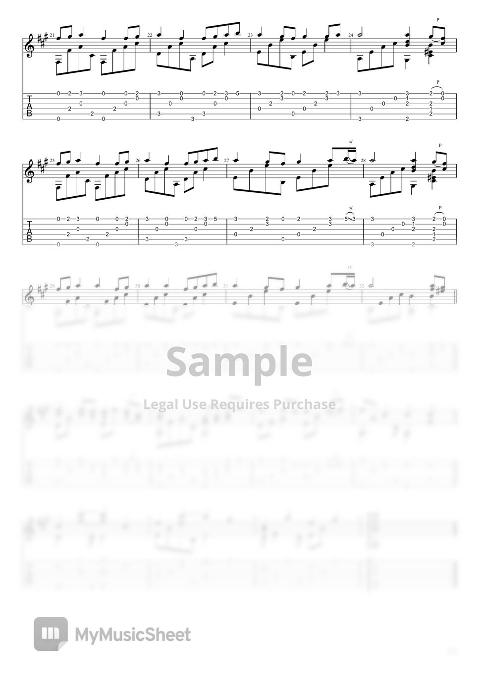 ASCA - Hibari (Lord El-Melloi II Sei no Jikenbo ED) Tabulatur + 1staff ...