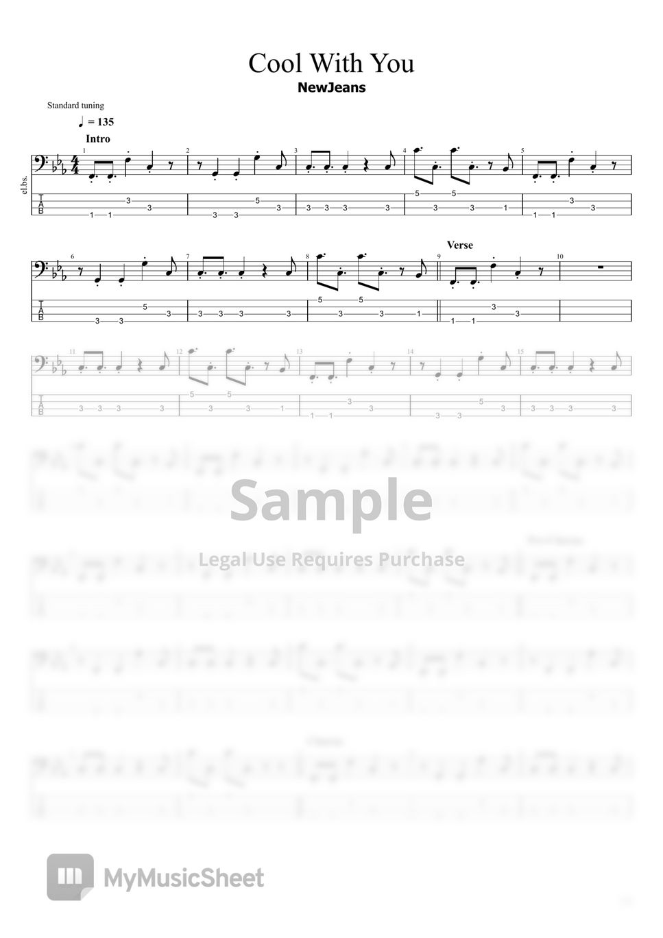 NewJeans - Cool With You Tab + 1staff by TUNA CRACKER