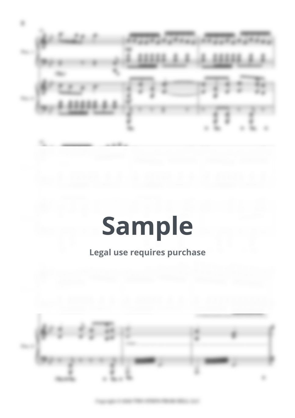 Thomas Bergersen - High C's (For two pianos) Sheet Music by Clint Su