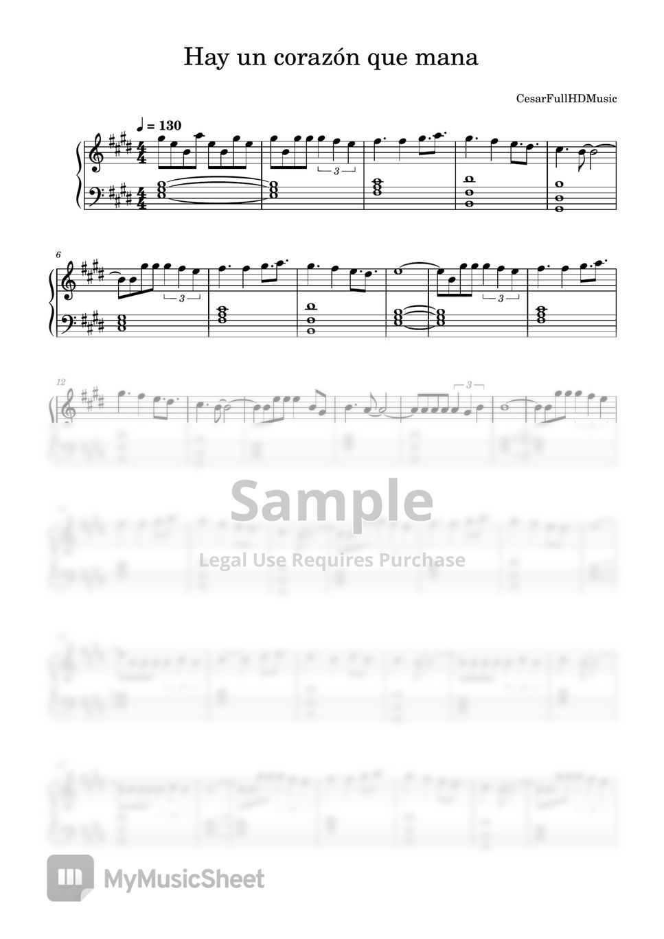 Iglesia - Hay un corazón que mana แผ่น