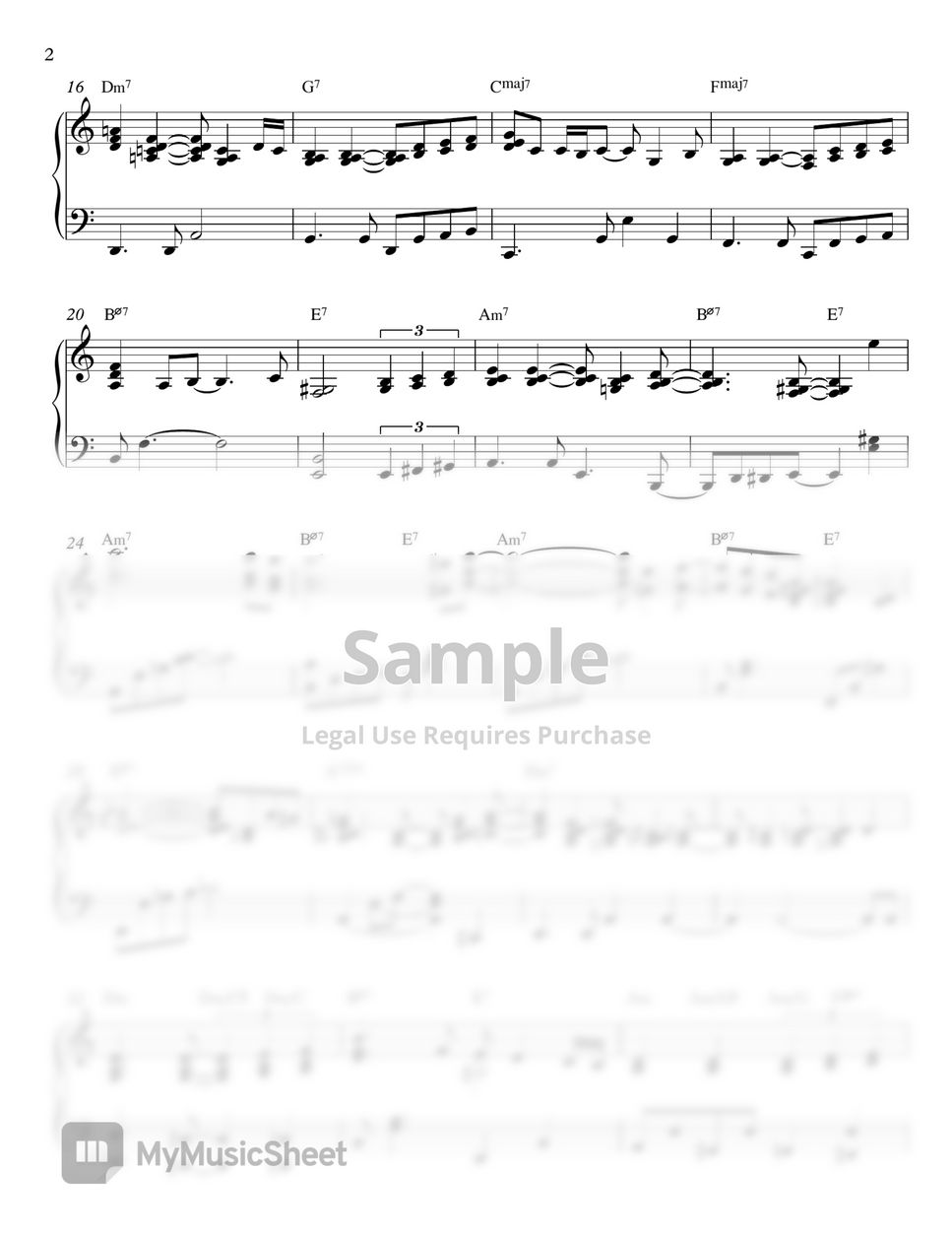 Luiz Bonfa - Black Orphesu (Bossanova) Sheet Music by MIWHA