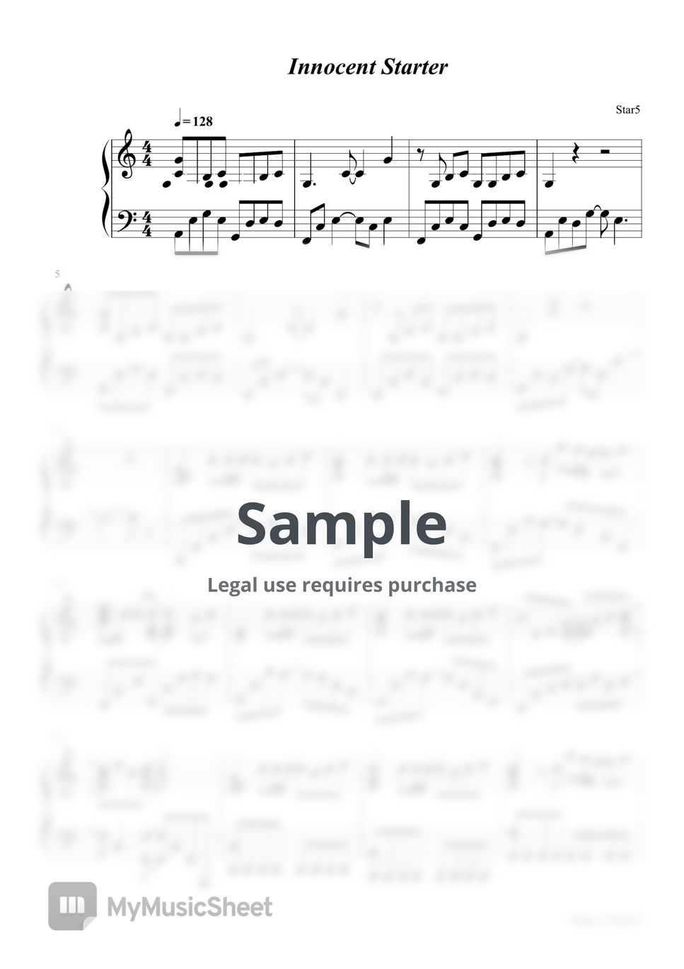 Nana Mizuki - Innocent Starter (Magical Girl Lyrical Nanoha OP) 악보 by dogemusic