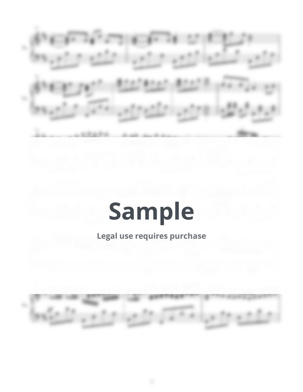 JerryC - Canon Rock 乐谱 by かぴあーの