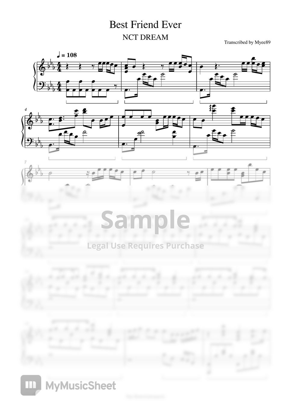 NCT DREAM (엔시티 드림) - Best Friend Ever Sheets by Myee89