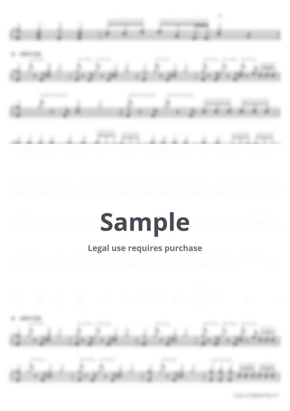 제이어스 - Keep on Fighting 악보 by COPYDRUM