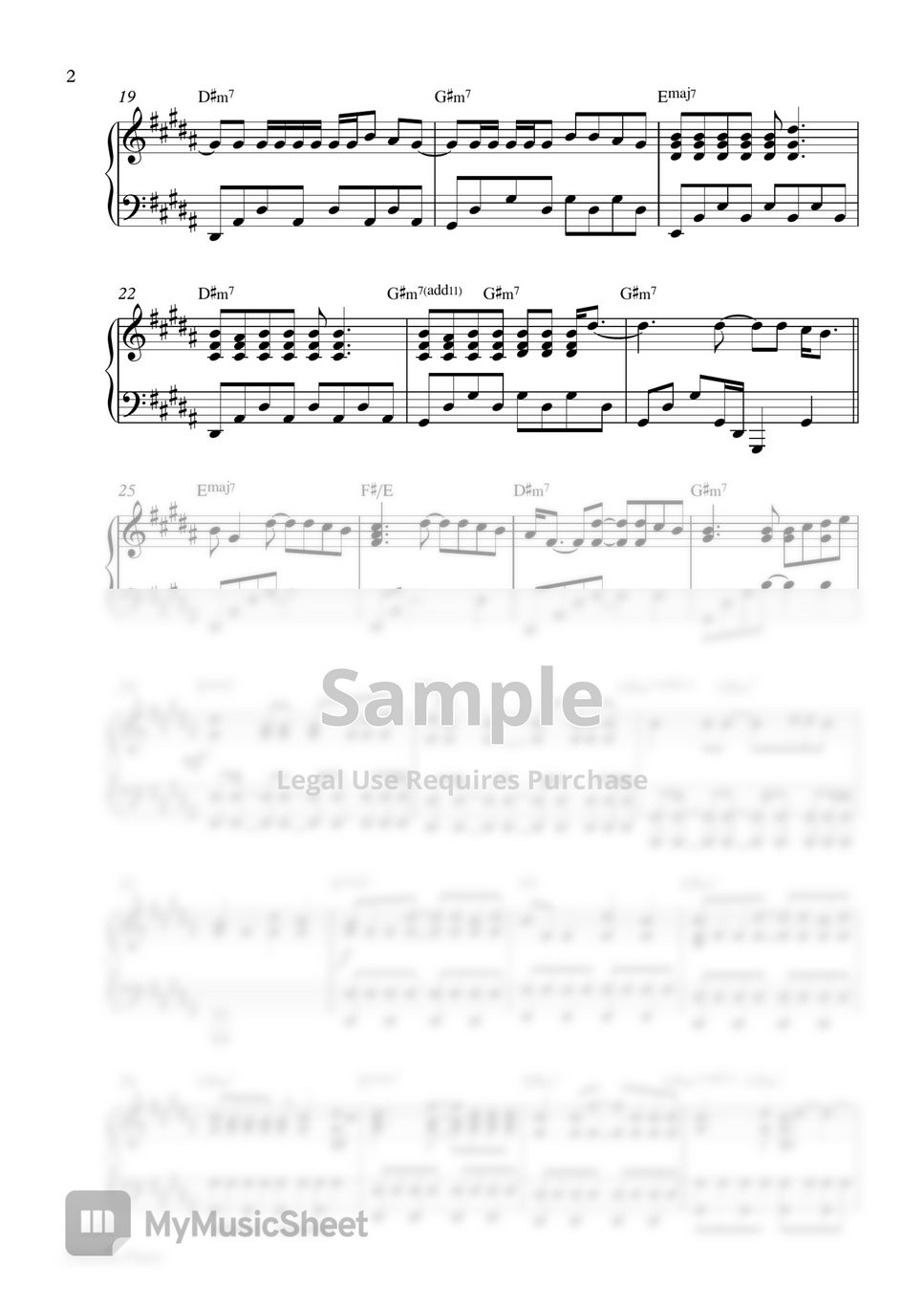 TREASURE - Going Crazy (Piano Sheet) 악보 by Pianella Piano