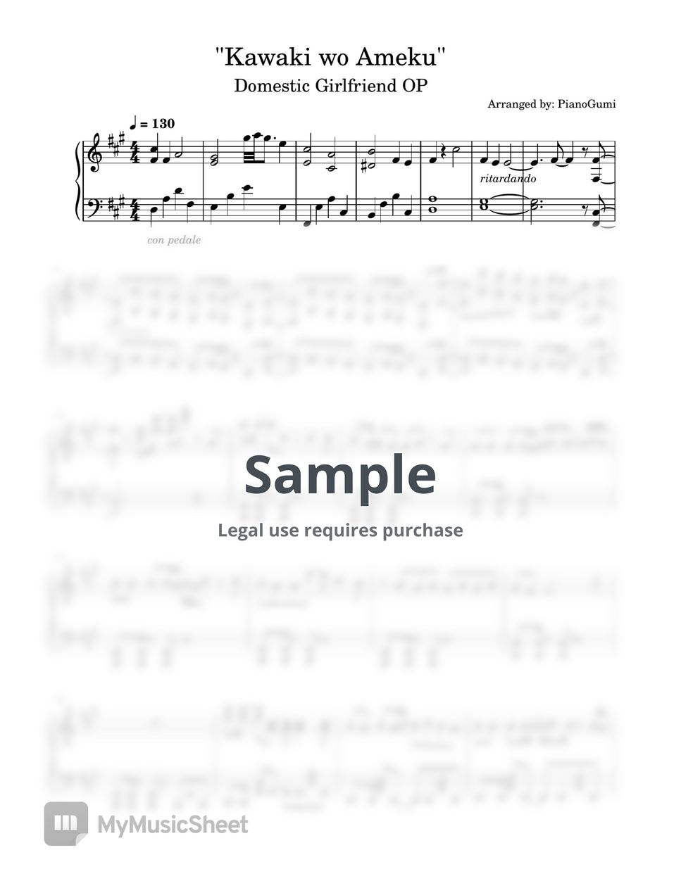 Minami - Kawaki wo Ameku (Domestic Girlfriend OP - "Kawaki wo Ameku ...