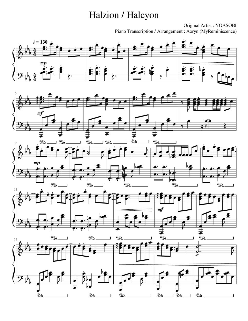 YOASOBI - Halzion Hoja by Aoryn (MyReminiscence)