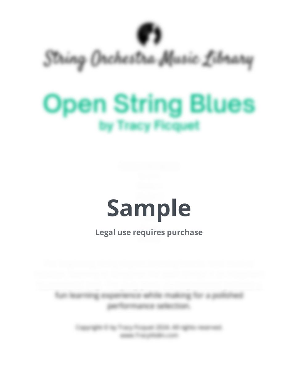 Tracy Ficquet - Open String Blues Sheets