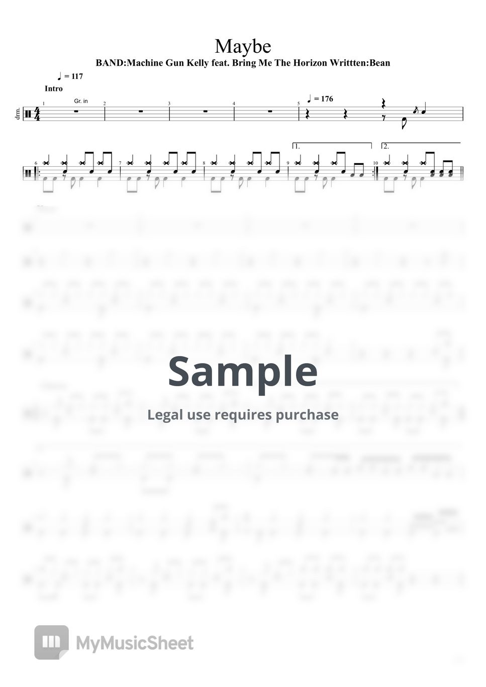 Machine Gun Kelly feat.Bring Me The Horizon - Maybe Sheets by optimist syu
