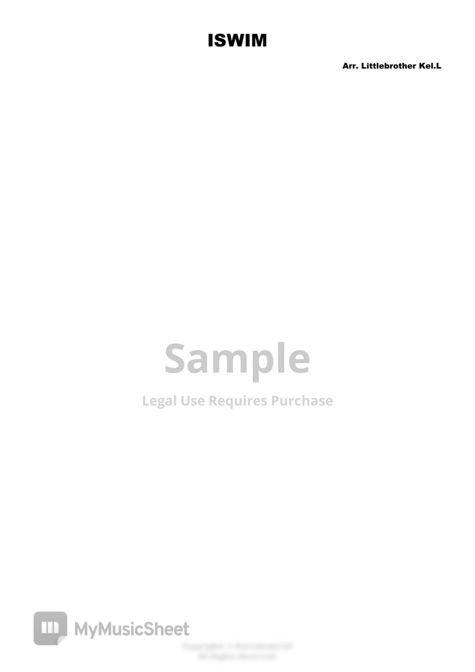 EdanLui - ISWIM (Windband Arrangement) Sheets by Littlebrother Kel.L