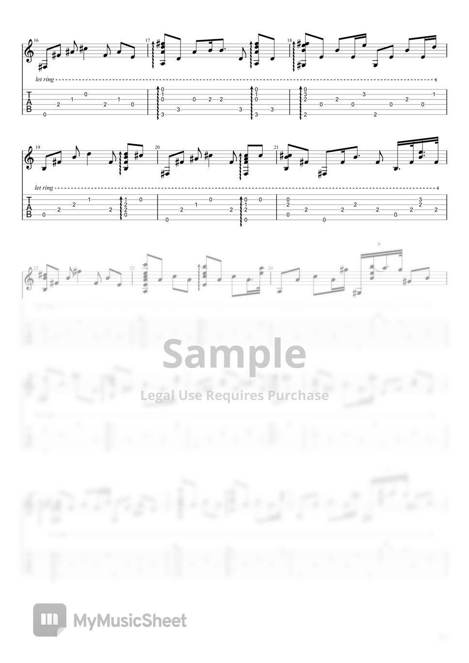 OK Computer - RADIOHEAD - Exit Music (Fingerstyle Guitar) Tab + 1staff ...