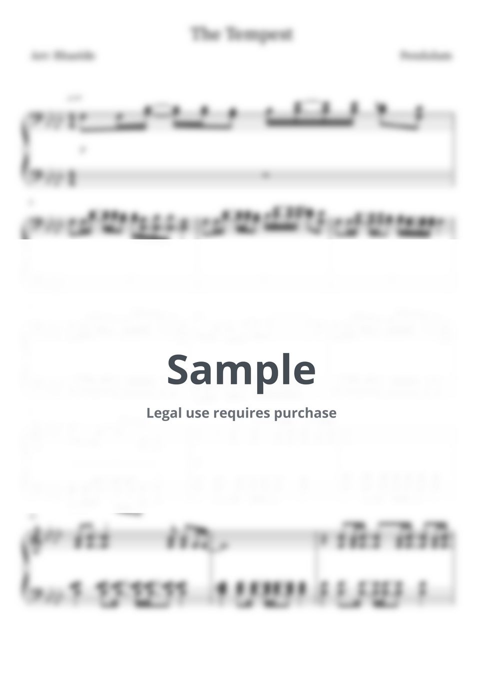 Pendulum - The Tempest (Piano cover) Sheet Music by Rhaeide